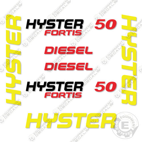 Fits Hyster 50 Decal Kit Forklift (NO WARNINGS) – Equipment Decals