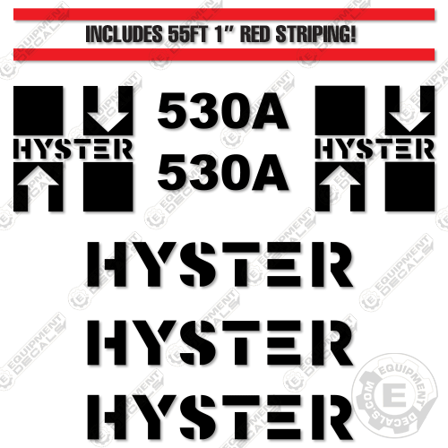 Fits Hyster 530A Decal Kit Forklift – Equipment Decals