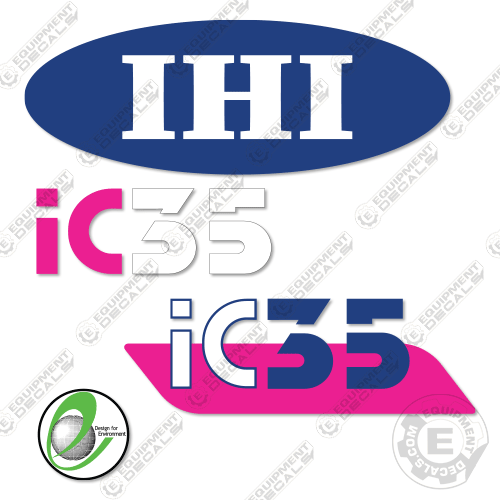 Fits IHI IC35 Decal Kit Crawler Carrier – Equipment Decals