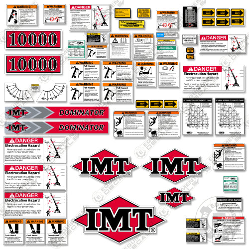 Fits IMT 10000 25' Decal Kit With Safety Stickers - Crane Truck ...