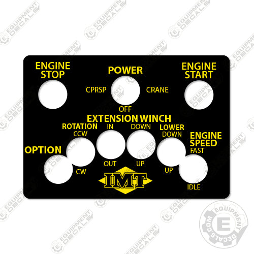 Fits IMT Crane Truck 3820 Remote Control Decal – Equipment Decals