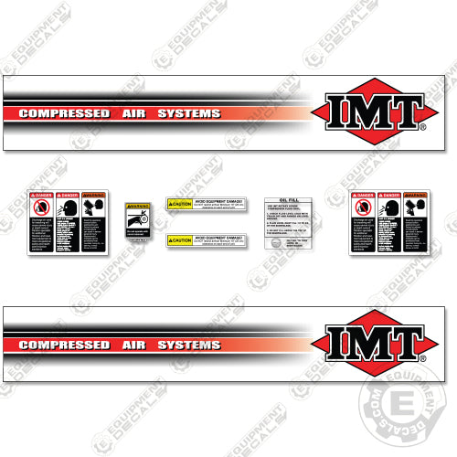 Fits IMT CAS3560 Decal Kit Air Compressor – Equipment Decals