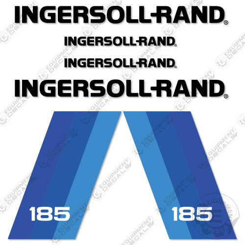 Fits Ingersoll-Rand 185 Decal Kit Compressor – Equipment Decals