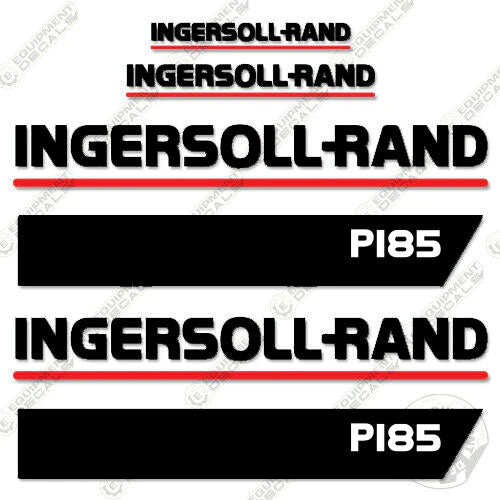 Fits Ingersoll-Rand P185 Decal Kit Compressor – Equipment Decals