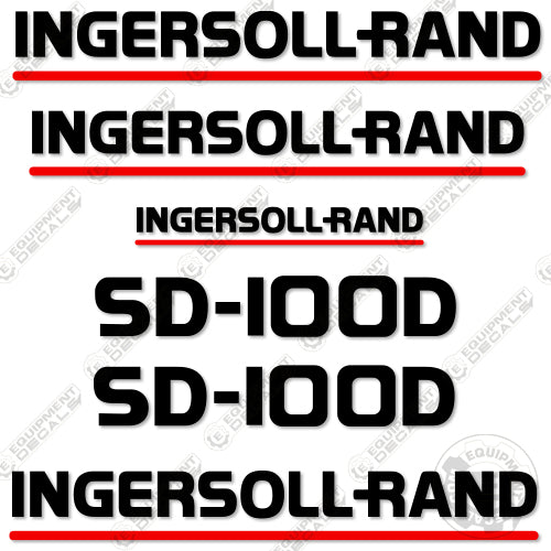 Fits Ingersoll-Rand SD-100D Decal Kit Roller (OLDER STYLE) – Equipment ...