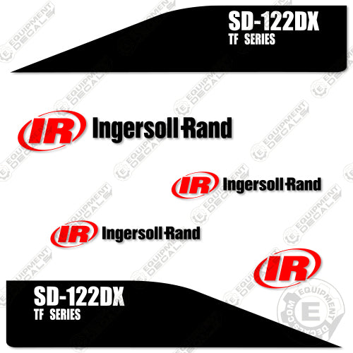 Fits Ingersoll-Rand SD-122DX Decal Kit Roller – Equipment Decals