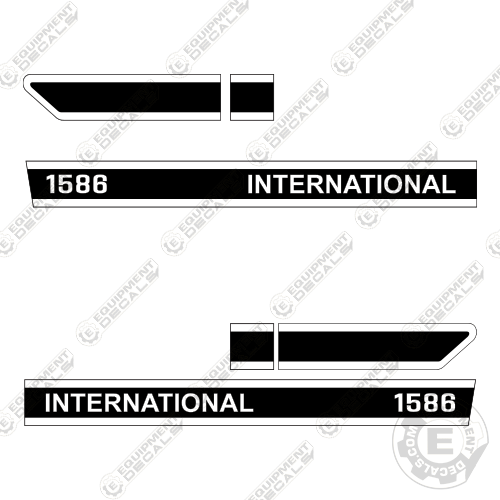 Fits International 1586 Decal Kit Tractor – Equipment Decals