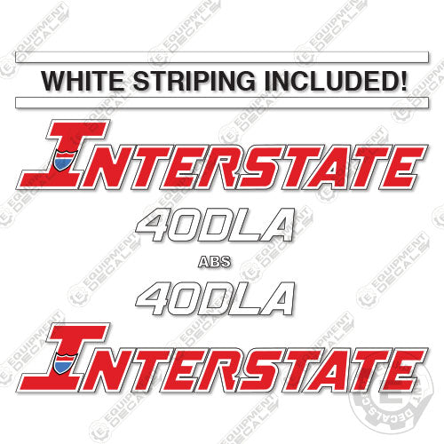 Fits Interstate 40DLA Decal Kit (Set of 2) – Equipment Decals