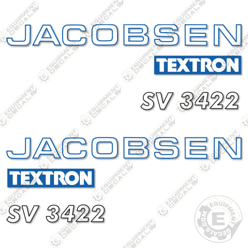 Fits Jacobsen SV3422 Decal Kit Utility Vehicle – Equipment Decals