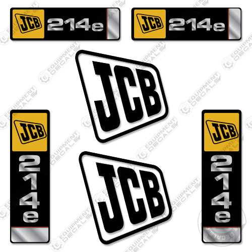 Fits JCB 214E Decal Kit Backhoe – Equipment Decals