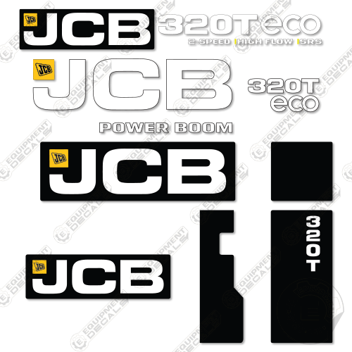 Fits JCB 320T Decal Kit Skid Steer (2017) – Equipment Decals