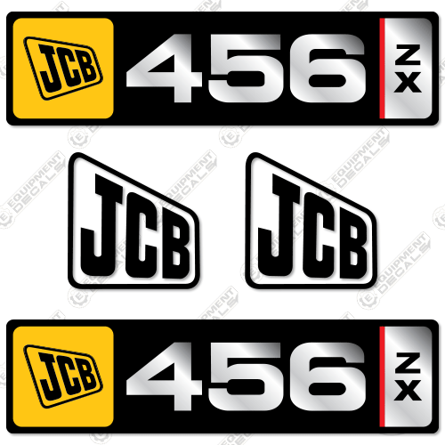 Fits JCB 456ZX Decal Kit Wheel Loader – Equipment Decals