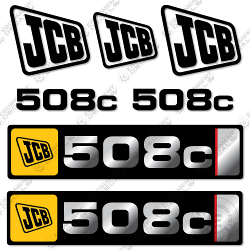 Fits JCB 508C Decal Kit Telehandler – Equipment Decals