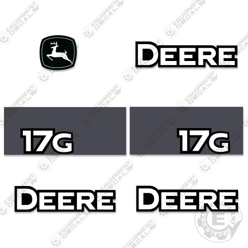 Fits Deere 17G Mini Excavator Decal Kit – Equipment Decals