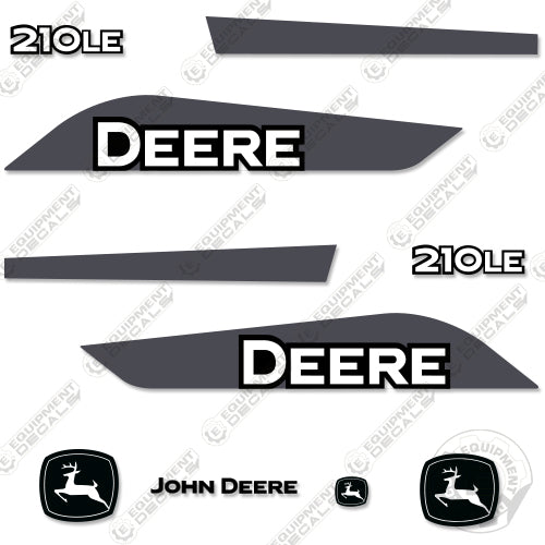 Fits John Deere 210 LE Backhoe Decal Kit – Equipment Decals