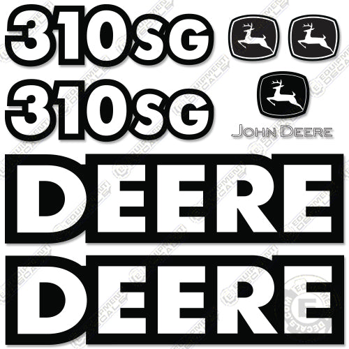 Fits John Deere 310SG Wheel Loader Backhoe Decal Kit – Equipment Decals