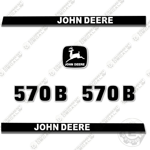 Fits John Deere 570B Motor Grader Decal Kit - Scraper – Equipment Decals