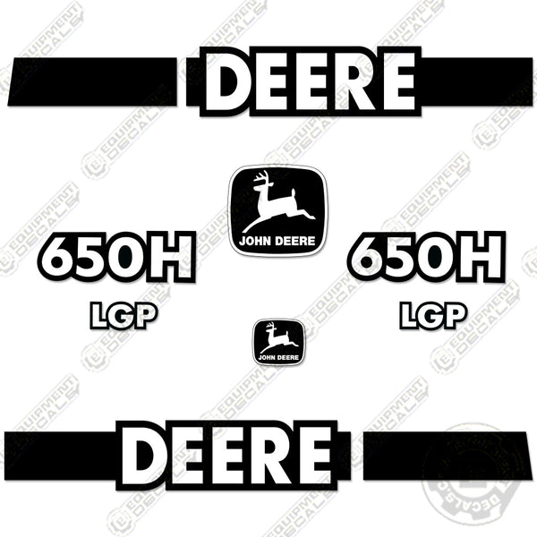 Fits John Deere 650H LGP Decal Kit Dozer (1999-2001) – Equipment Decals