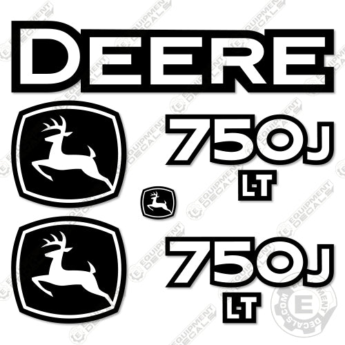 Fits John Deere 750J LT Decal Kit Dozer Crawler – Equipment Decals
