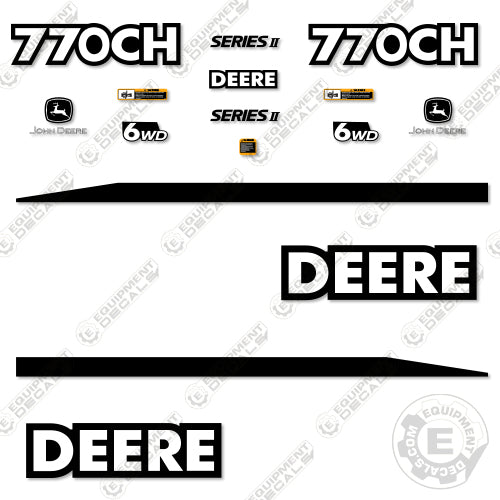 Fits John Deere 770CH Series II Decal Kit Motor Grader - Scraper ...