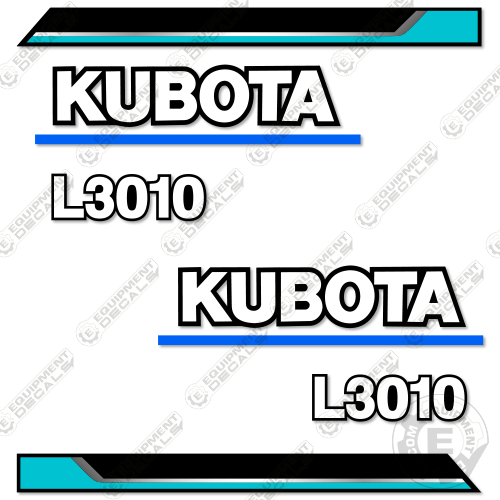 Fits Kubota L3010 Decal Kit Utility Tractor – Equipment Decals