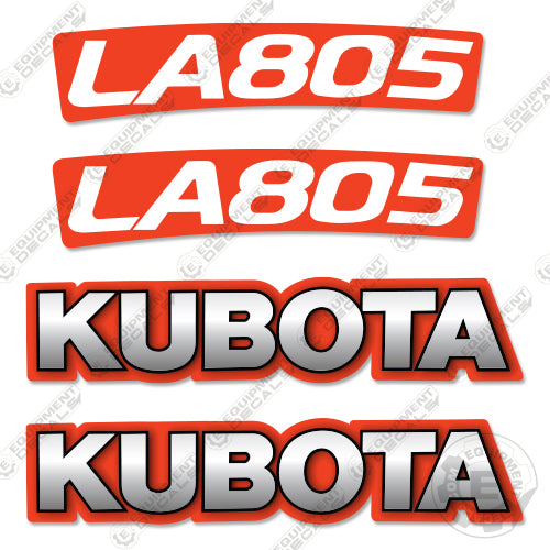 Fits Kubota LA805 Decal Kit Utility Tractor – Equipment Decals