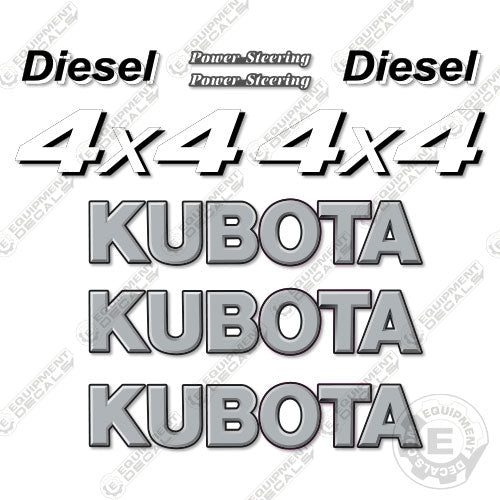 Fits Kubota RVT-900 Utility Vehicle Decal Kit – Equipment Decals
