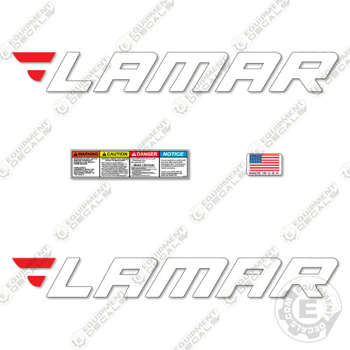 Fits Lamar Trailer Decal Kit (Set of 2) Flatbed 32.5" – Equipment Decals