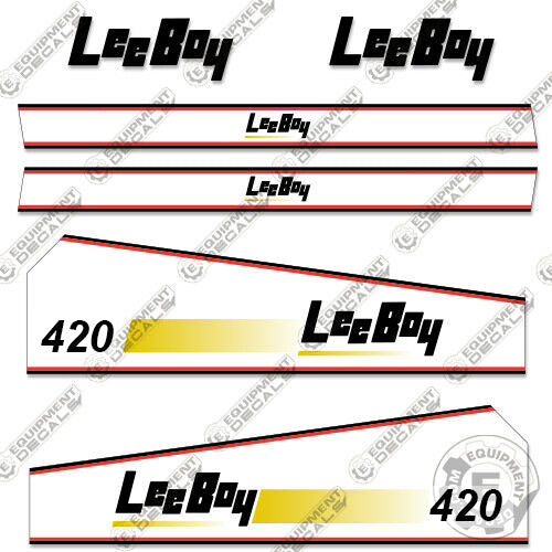Fits LeeBoy 420 Decal Kit Roller – Equipment Decals