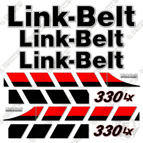 Fits Link-Belt 330LX Decal Kit Excavator – Equipment Decals