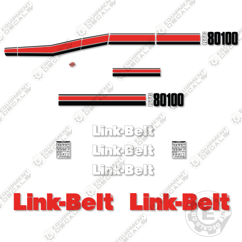 Fits Link-Belt RTC 80100 Decal Kit Crane – Equipment Decals