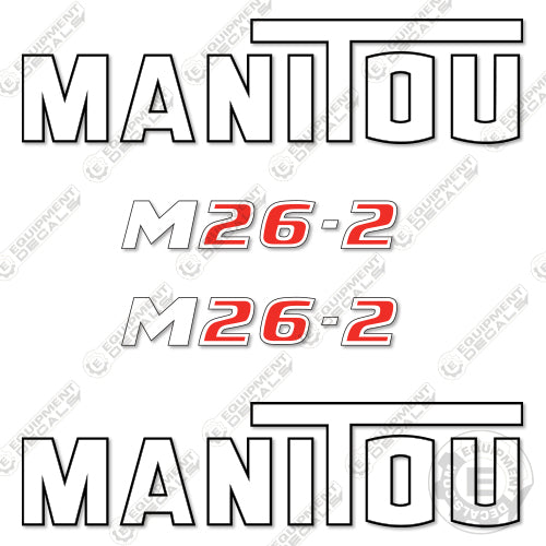 Fits Manitou M26-2 Decal Kit Forklift Truck – Equipment Decals