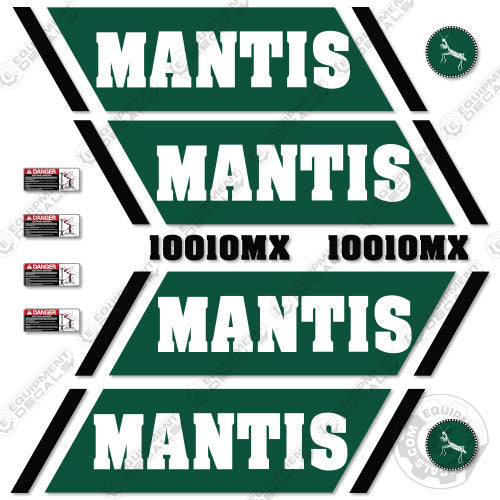 Fits Mantis 10010MX Decal Kit Crane Truck – Equipment Decals