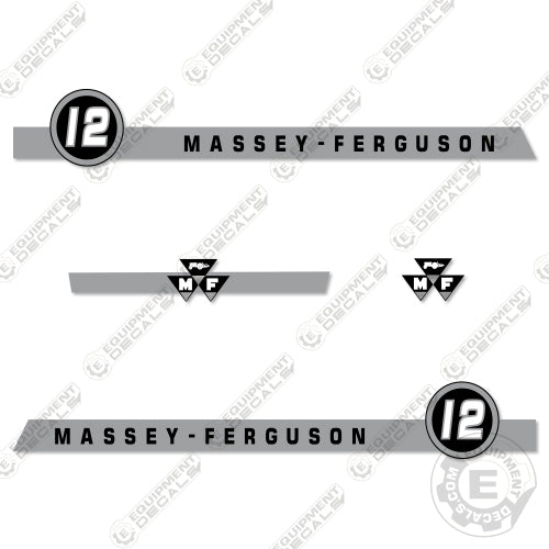 Fits Massey Ferguson 12 Tractor Decal Kit – Equipment Decals