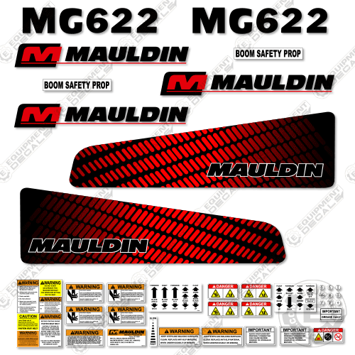 Fits Mauldin MG622 Decal Kit Motor Grader – Equipment Decals