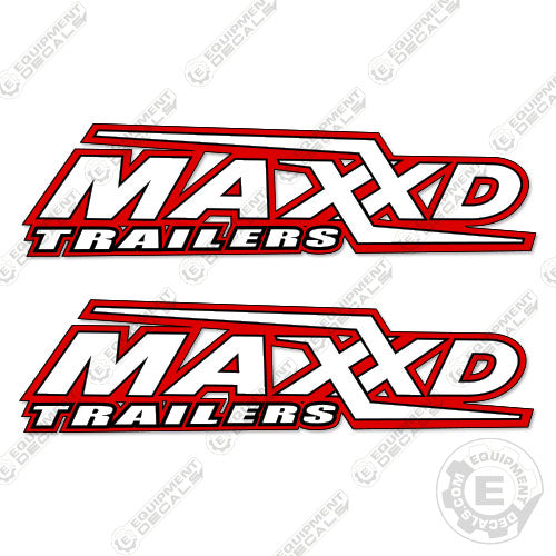 Fits Maxxd Decal Kit (Set of 2) Trailer 27" – Equipment Decals