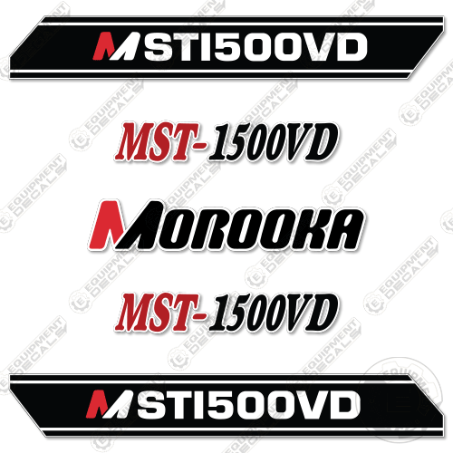 Fits Morooka MST-1500VD (Style 2) Decal Kit Rubber Track Dump Truck Ca ...