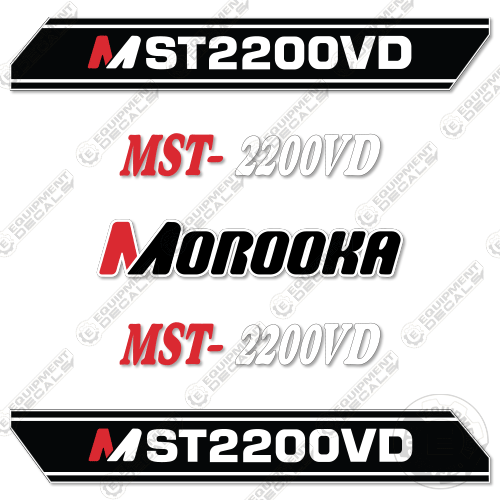 Fits Morooka MST-2200VD (Style 2) Decal Kit Rubber Track Dump Truck Ca ...