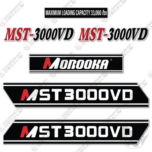 Fits Morooka MST-3000VD Decal Kit Rubber Track Dump Truck Carrier ...