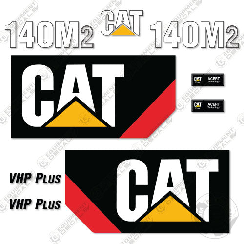 Fits Caterpillar 140M2 Decal Kit Motor Grader - Scraper – Equipment Decals