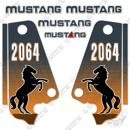 Fits Mustang 2064 Decal Kit Skid Steer – Equipment Decals