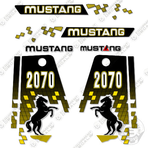 Fits Mustang 2070 Decal Kit Skid Steer – Equipment Decals