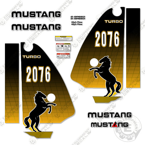 Fits Mustang 2076 Decal Kit Skid Steer – Equipment Decals