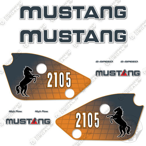 Fits Mustang 2105 Decal Kit Skid Steer – Equipment Decals
