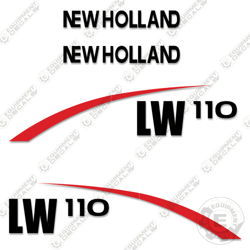 Fits New Holland LW 110 Decal Kit Wheel Loader – Equipment Decals