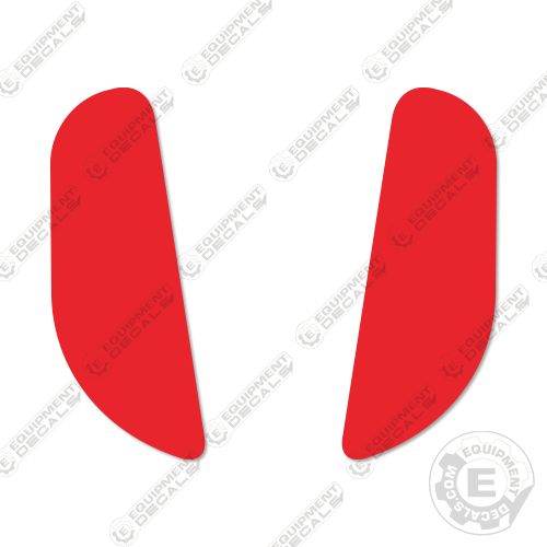 Fits Nissan Forklift Rear Reflective Decal Kit 8" – Equipment Decals
