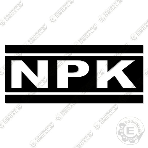 Fits NPK Logo Decal Kit Hammer (12") – Equipment Decals