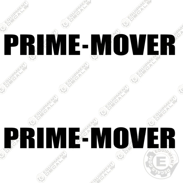 Fits Prime Mover Forklift Decal Kit – Equipment Decals