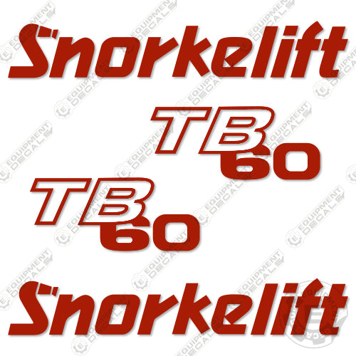 Fits Snorkelift TB60 Decal Kit Boom Lift – Equipment Decals