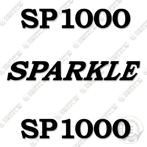 Fits Sparkle SP1000 Decal Kit Hydraulic Hammer – Equipment Decals